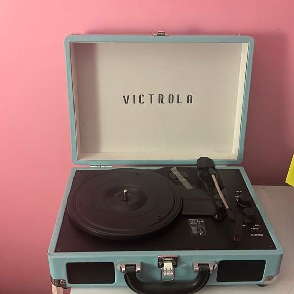 Other | Blue Victrola Record Player | Poshmark